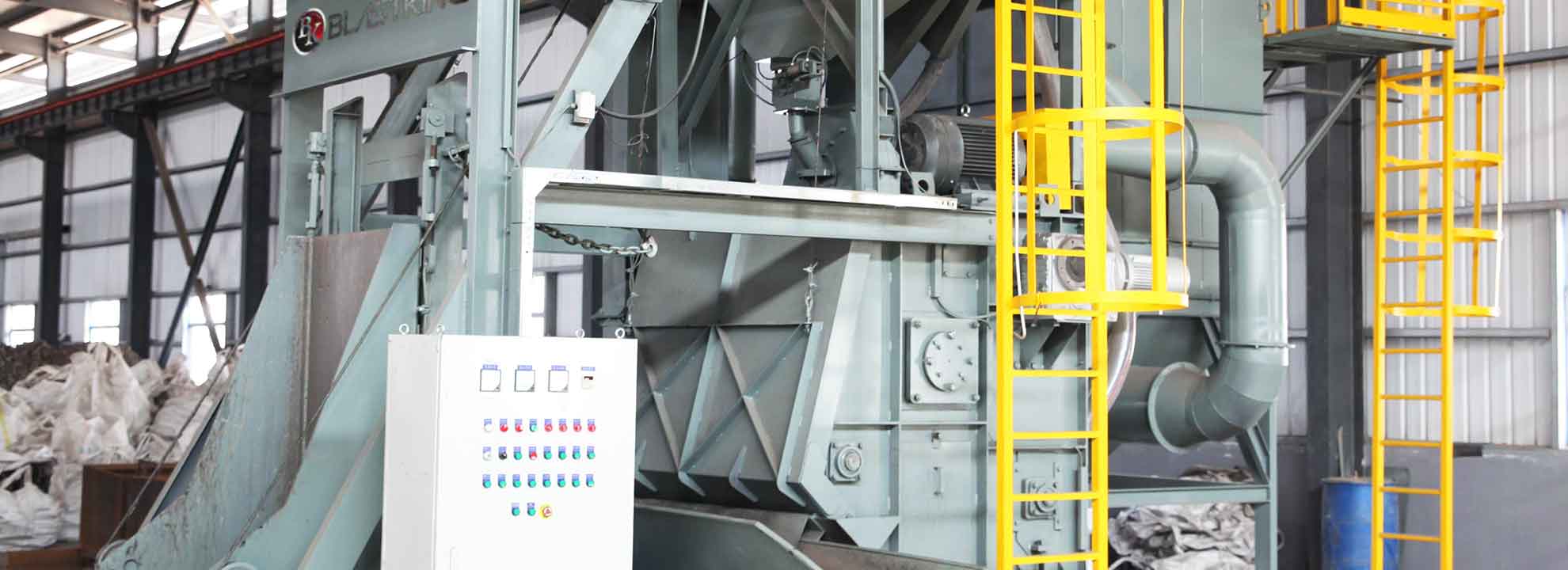 Steel Mill Tumble Shot Blast Machines with New ORICA Turbines