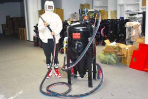 Pipe Auto Blasting Machine for Pipe Internal & External