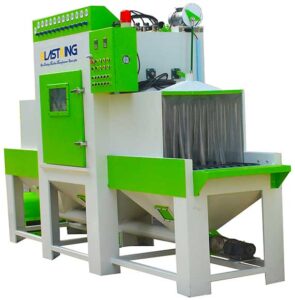Custom Auto Sandblast Machines with Conveyor Belt
